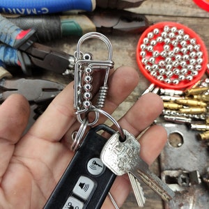 Stainless Steel Craft Keychain | Rope Art Keychain - Etsy