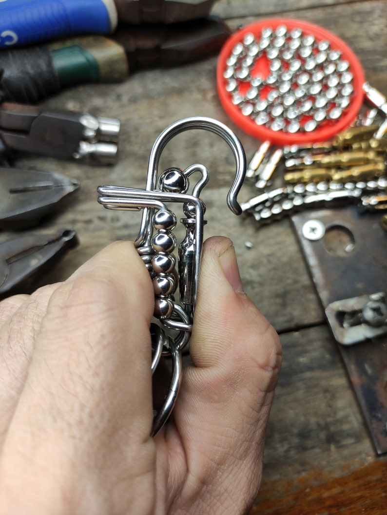 Made From Stainless Steel Handmade Keychain Gifts for Dad, for ...