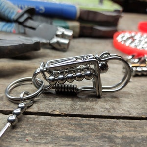 Made From Stainless Steel Handmade Keychain Gifts for Dad, for ...