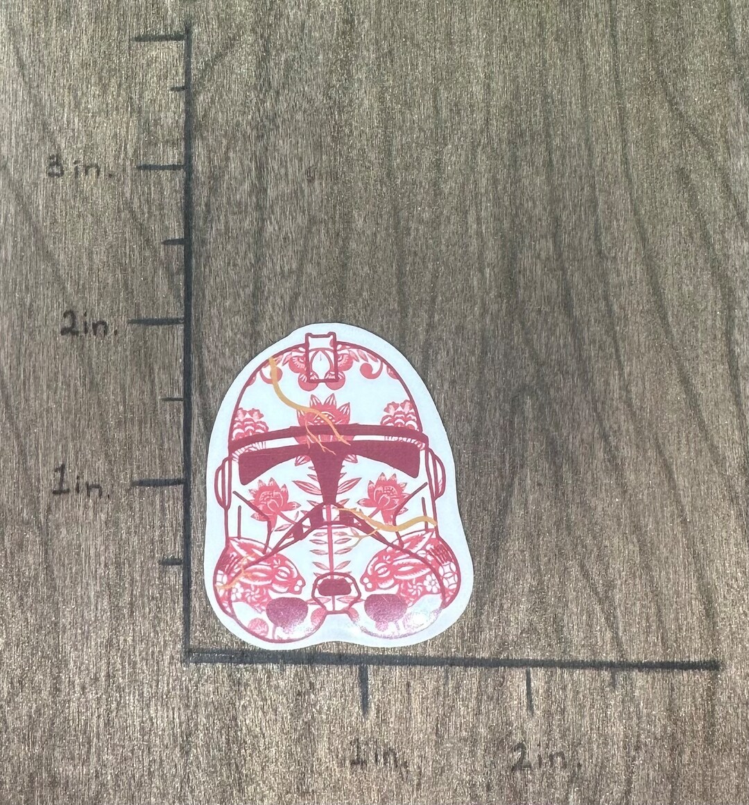 Kintsugi Red Clone Trooper Sticker - Etsy