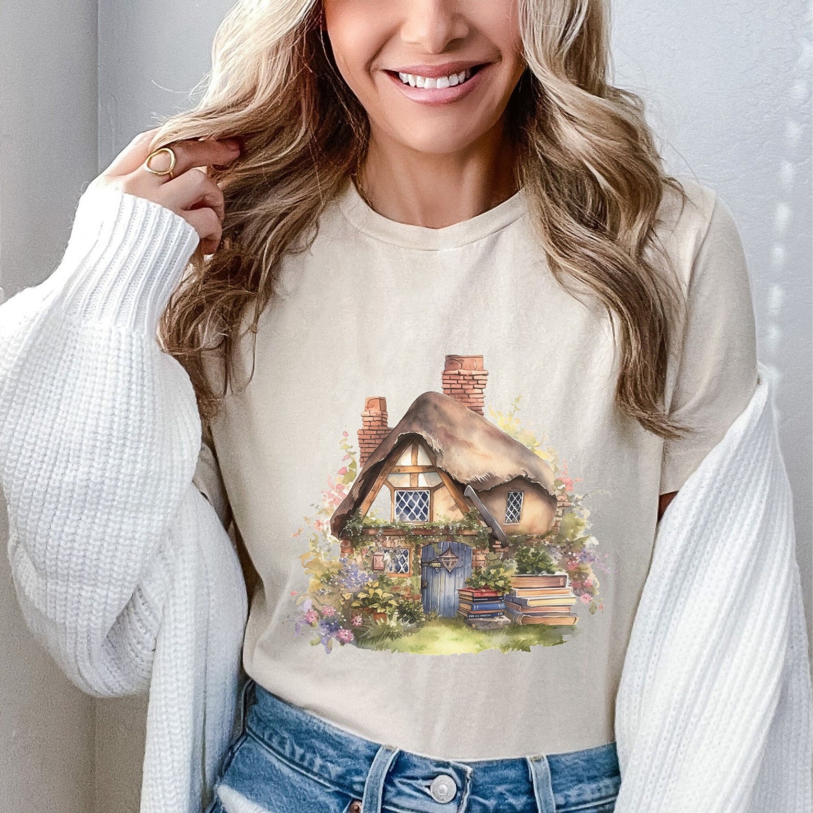 Cottagecore T-shirt, Boho Book T-shirt, Aesthetic Shirt, Boho, Boho ...