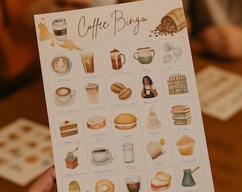 Coffee Bingo Party Game Printable - Etsy