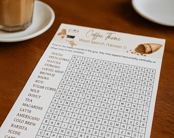 Hot Cocoa Word Search, Printable, Instant Download, PDF - Etsy UK
