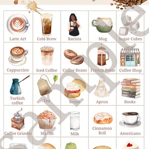 Coffee Bingo Party Game Printable - Etsy