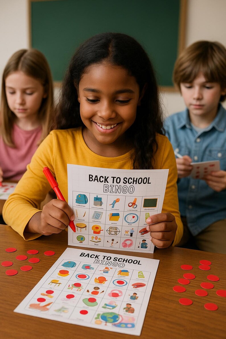 Back to School Bingo Printable Game | PDF + Canva Editable | Classroom ...