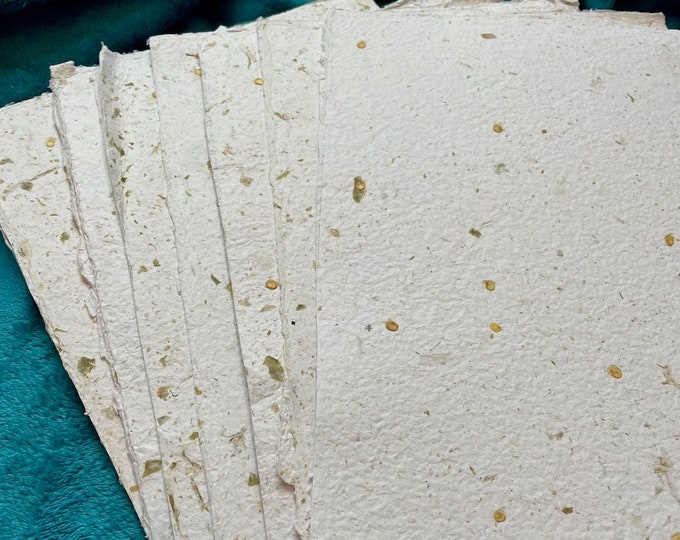 Handmade Recycled Plantable A4 Papers (natural Leafs, Flower Battles ...