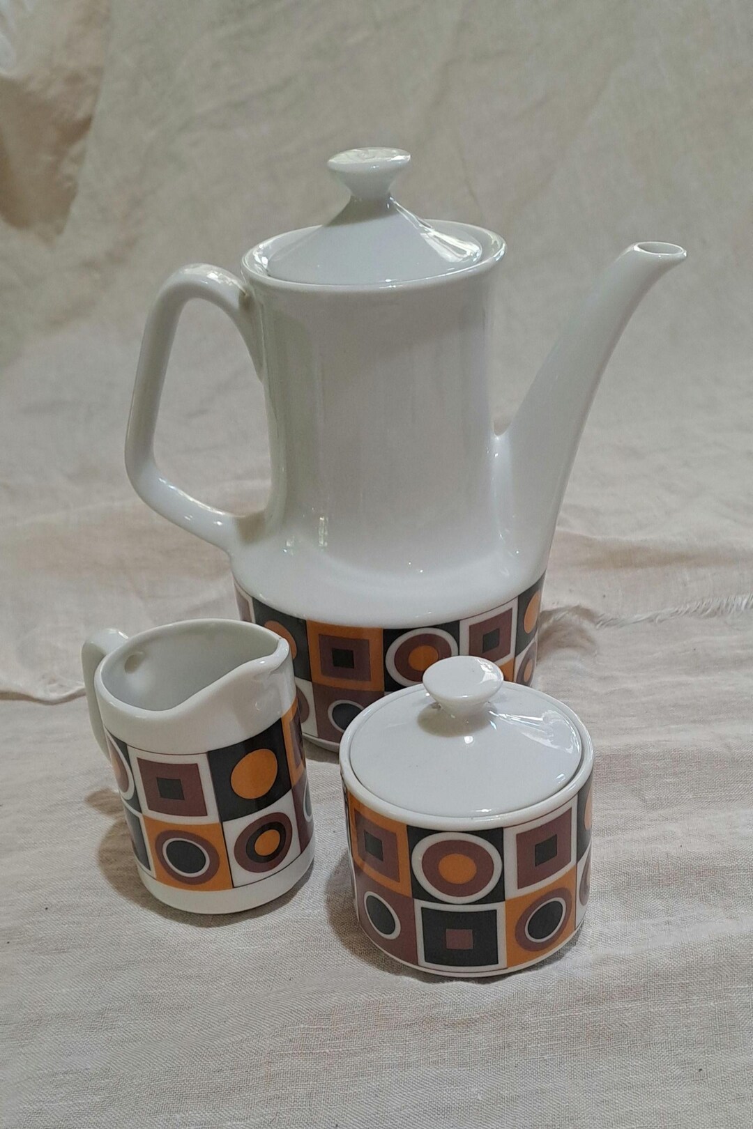 70s Retro Coffee Set - Etsy