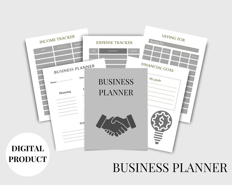 Business Planner Printable, Business Planner, PDF Planner, Small ...