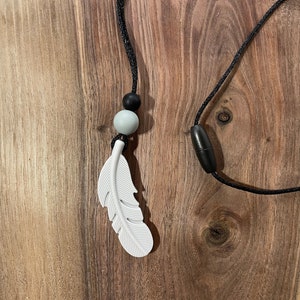 Chewlery Feathers , Sensory Necklace, Fidget, Stress Relief, Adhd ...
