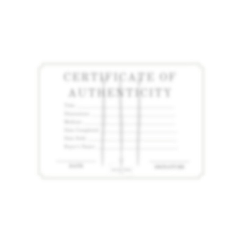 Certificate of Authenticity Template for Artists, Editable Certificate ...