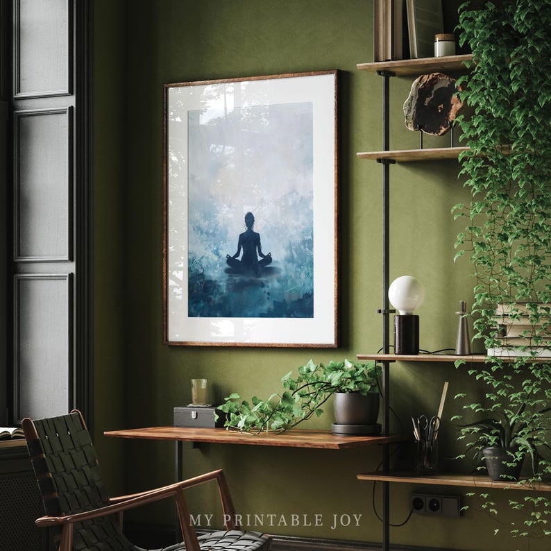 Mindfulness Wall Art for Mental Wellness Self-care Printable Meditation ...