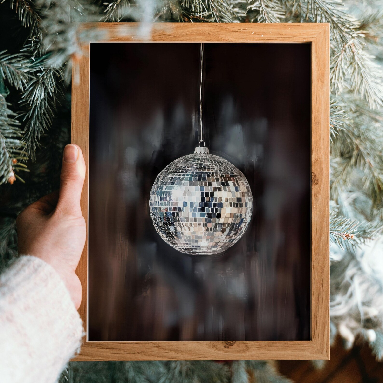 Disco Ball Wall Art Digital Download Modern Party Decor New Year 2025 ...