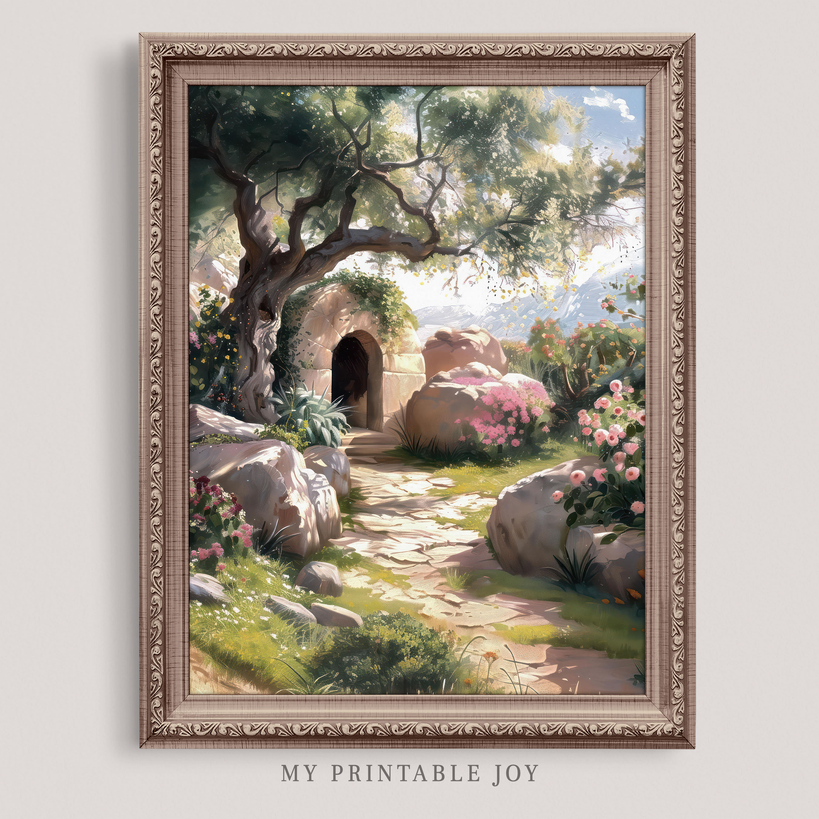 Jesus Christ Empty Tomb | Christian Art | He is Risen | Printable for ...