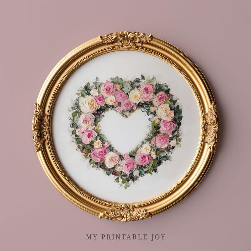 Flower Heart Wreath - Etsy