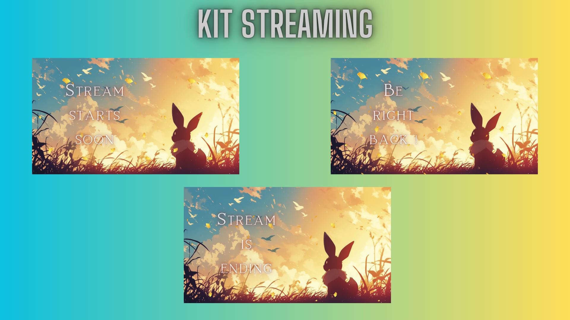 Animated Stream Pack | Twitch Streamers Kit | Eevee | Pokemon | Twitch ...