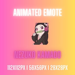 Animated Emote | Demon Slayer | Nezuko Kamado Dance | Twitch | Discord ...