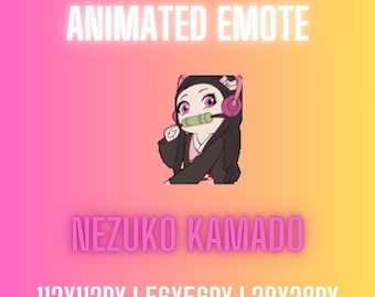 Animated Emote | Demon Slayer | Nezuko Kamado Dance | Twitch | Discord ...