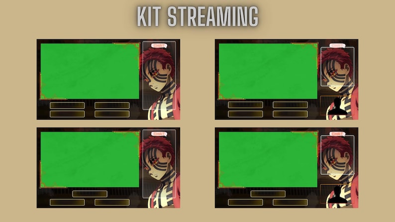 Animated Stream Pack | Twitch Streamers Kit | Akaza | Demon Slayer ...