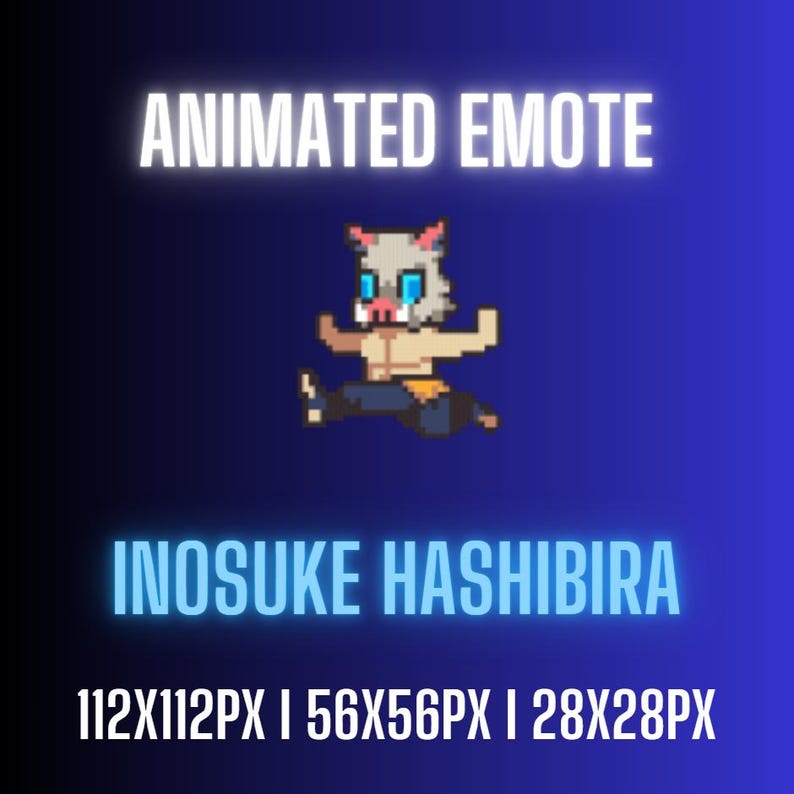 Animated Emote | Demon Slayer | Inosuke Hashibira | Twitch | Discord ...