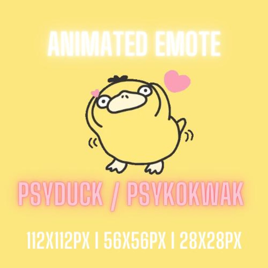 Animated Emote | Psyduck / Psyduck | Pokemon | Twitch | Discord ...