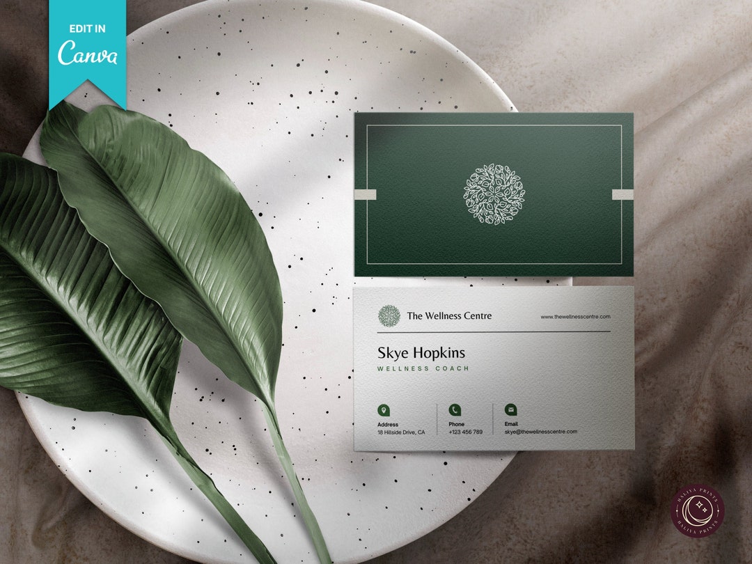 Business Card Template Wellness Business Card Premium Business Card ...