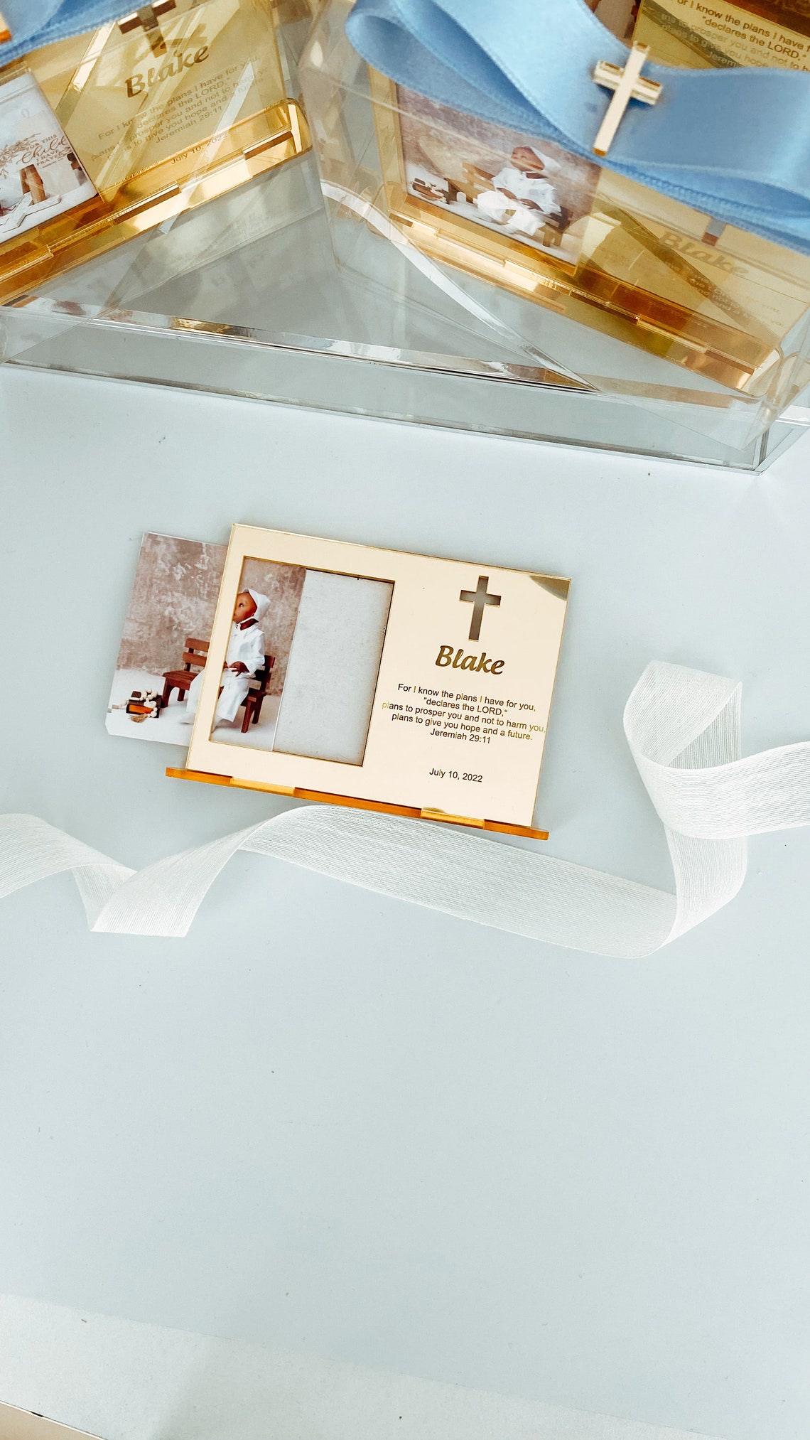 Baptism Favor Photo Frame First Holy Communion Favors - Etsy