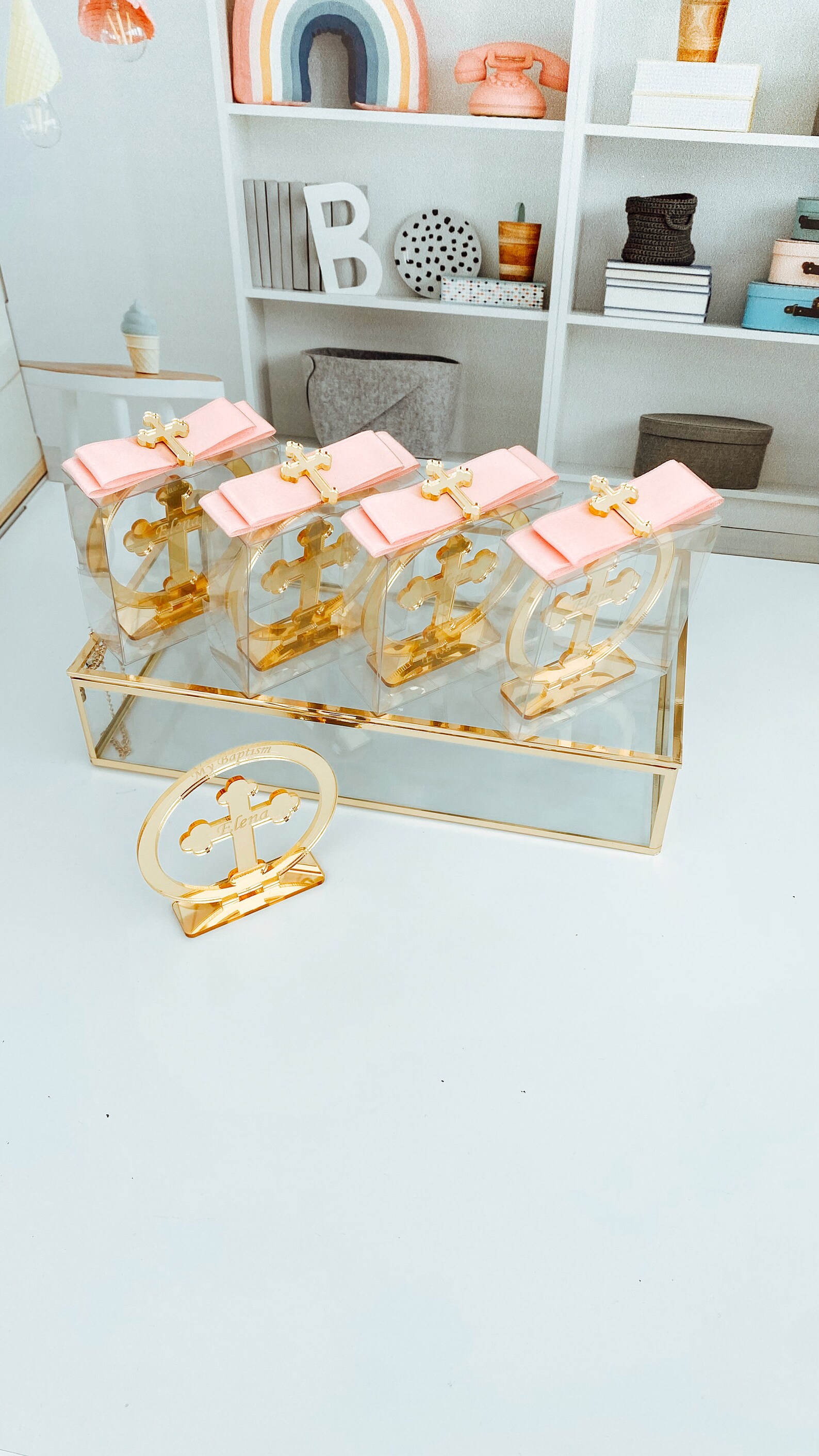 Baptism Favors With Stand Baptism Decorations Christening - Etsy