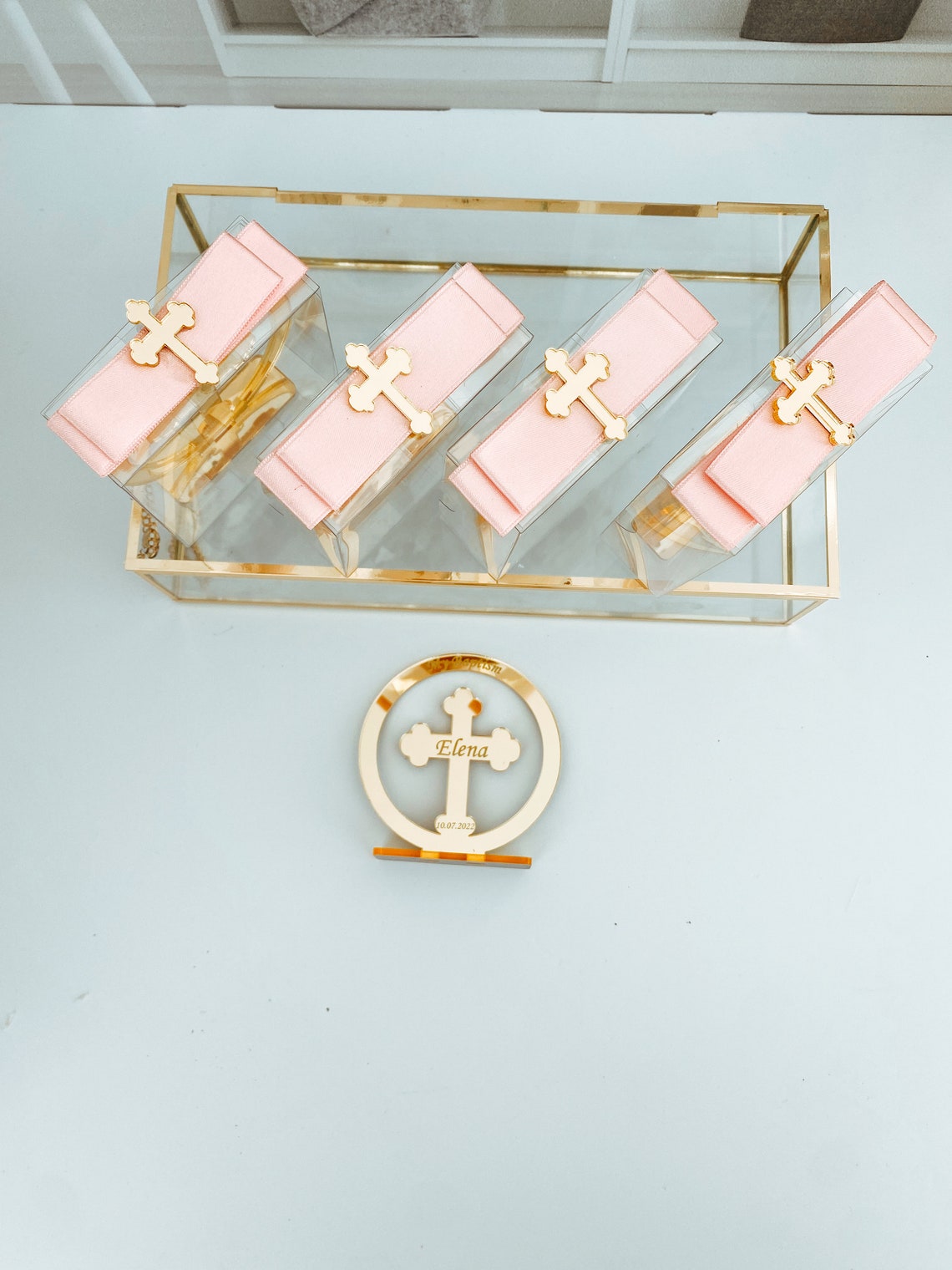 Baptism Favors With Stand Baptism Decorations Christening - Etsy