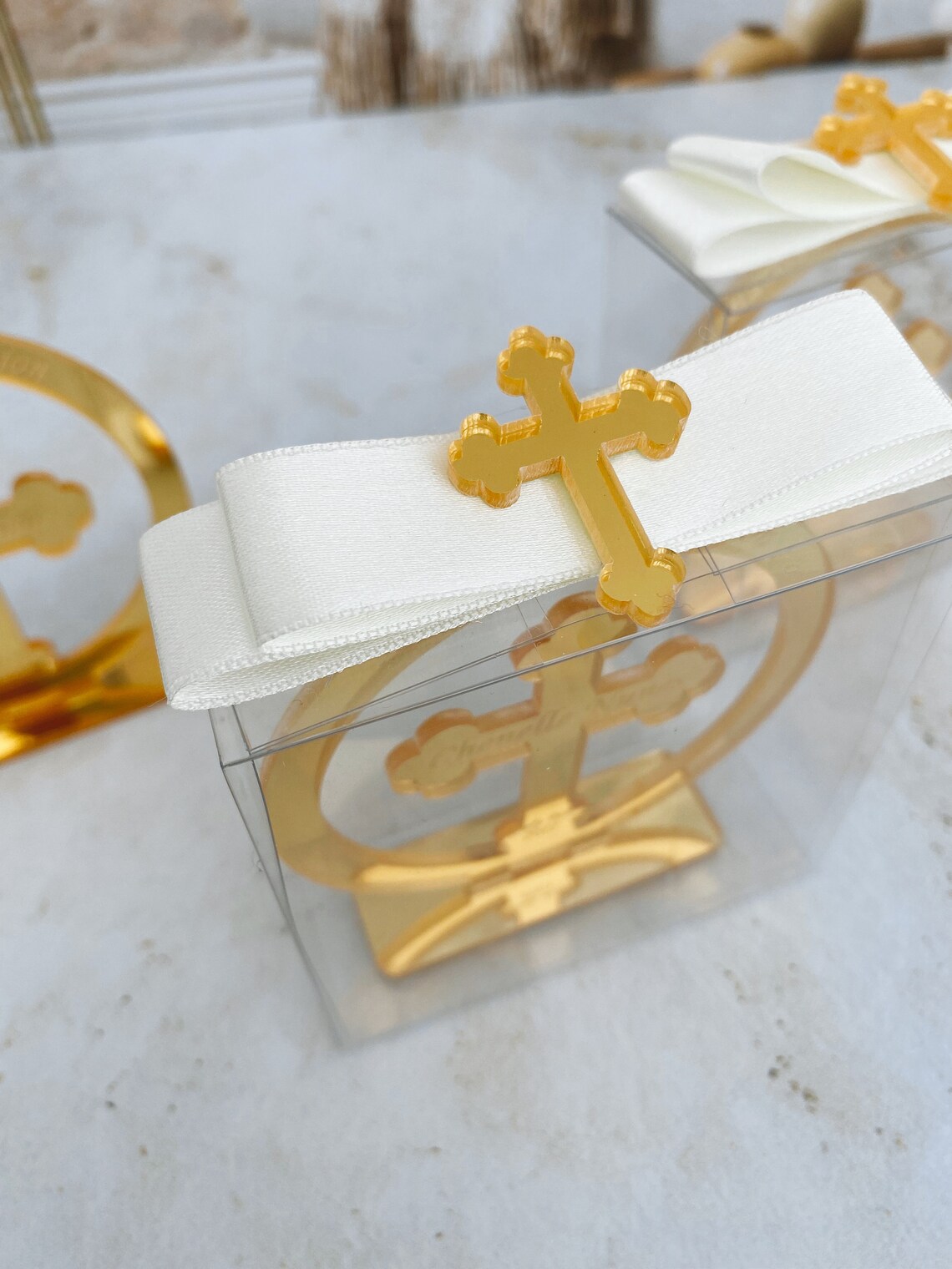 Baptism Favors With Stand Baptism Decorations Christening - Etsy