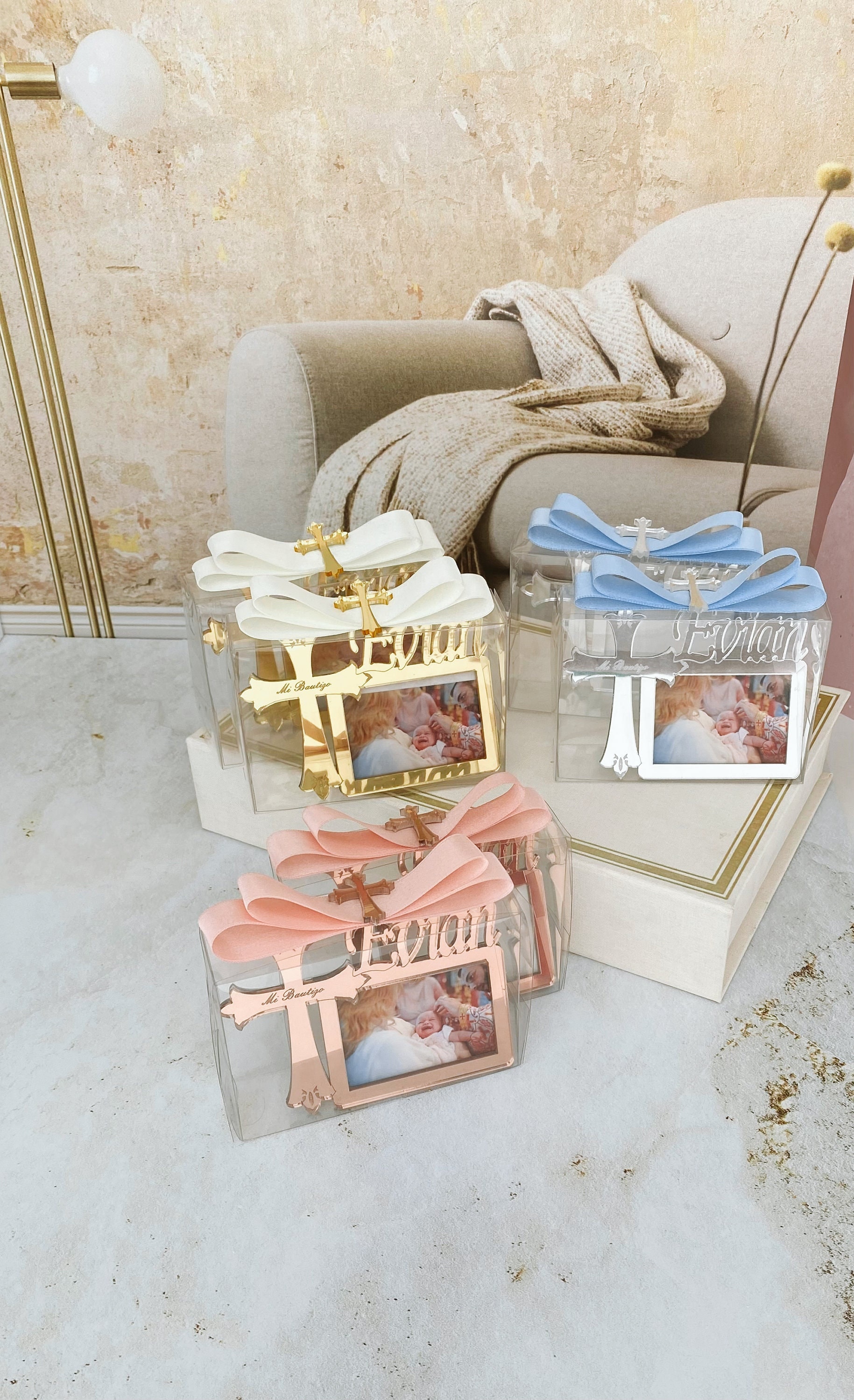 Baptism Gift Personalized Baptism Frame Favor Christening | Etsy