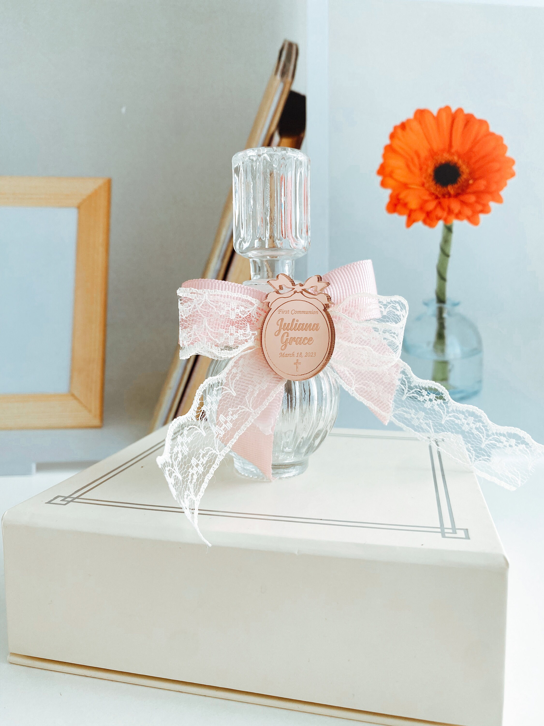 Holy Water Bottle, Blessed Holy Water, Baptism Favors, Christening ...