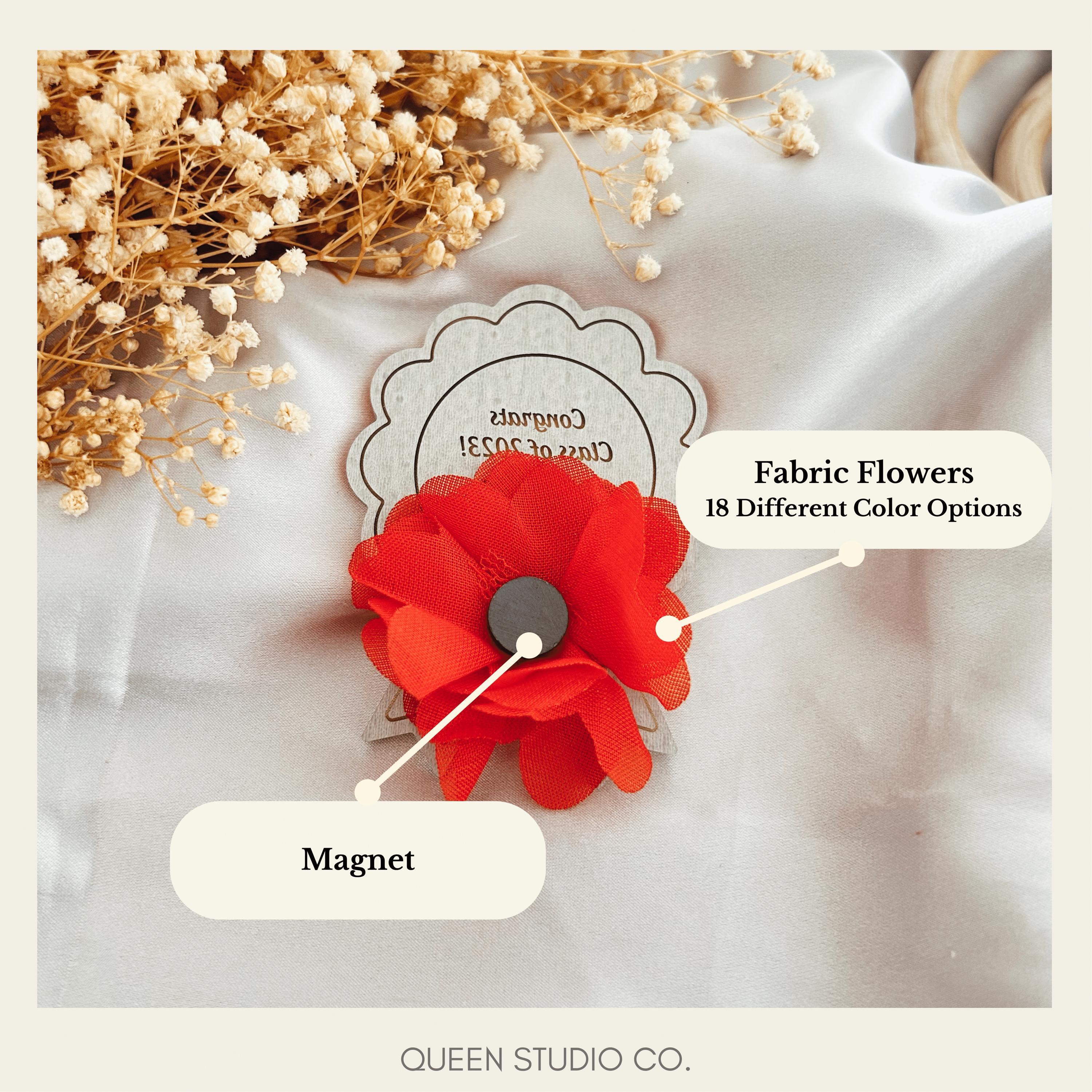 Rose Gold Congrats Grad Rosette, High School Graduation Gift for Grad ...