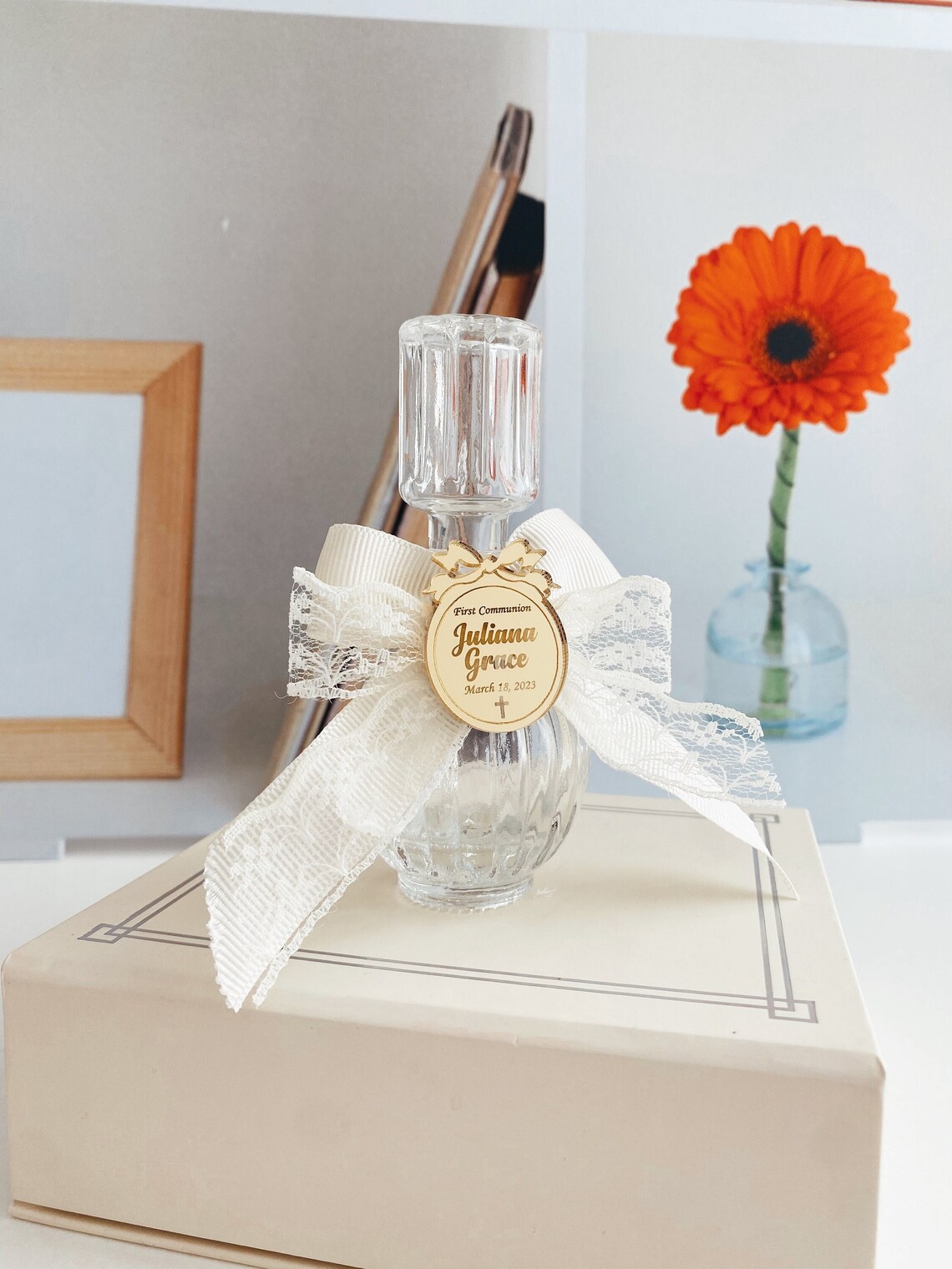 Holy Water Bottle, Blessed Holy Water, Baptism Favors, Christening ...