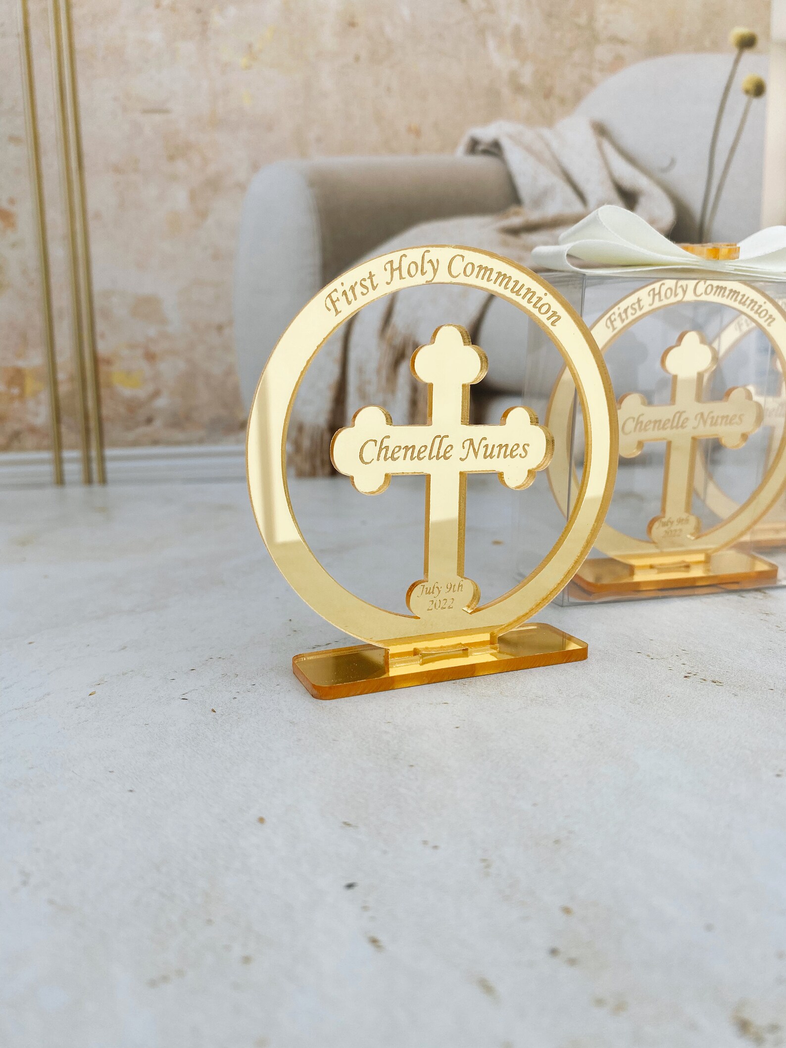 Baptism Favors With Stand Baptism Decorations Christening - Etsy