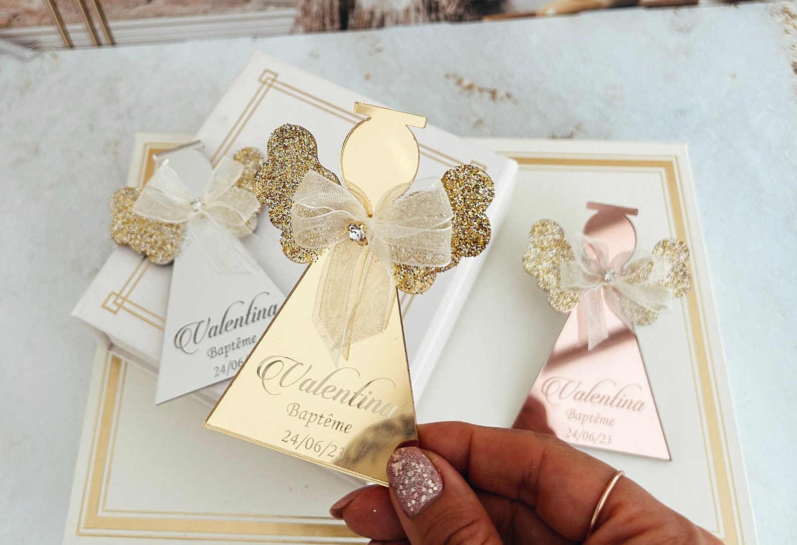 Baptism Favors Girl, Baptism Angel, Schutzengel Taufe, Baptism ...