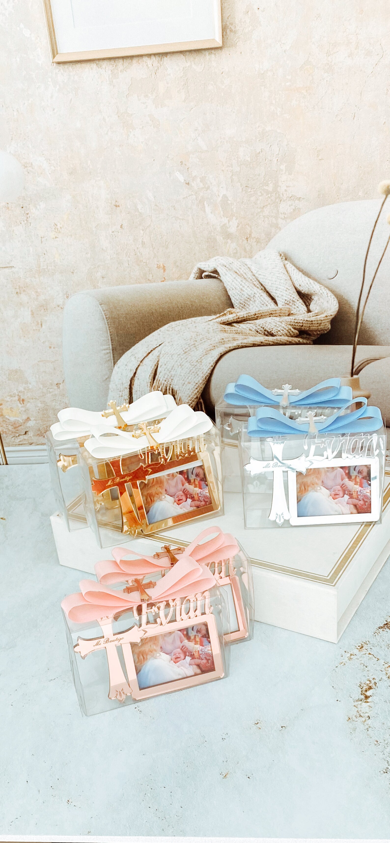 Baptism Gift Personalized Baptism Frame Favor Christening | Etsy