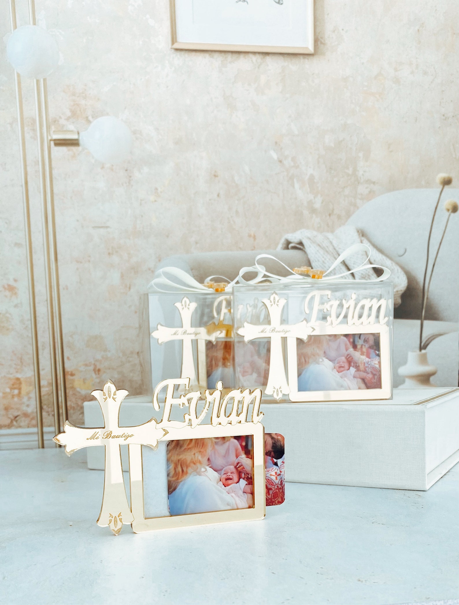 Baptism Gift Personalized Baptism Frame Favor Christening | Etsy