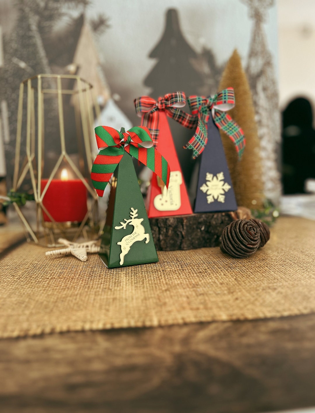 Bulk Christmas Candy Box, Chocolate Box, Personalized Candy Box for ...