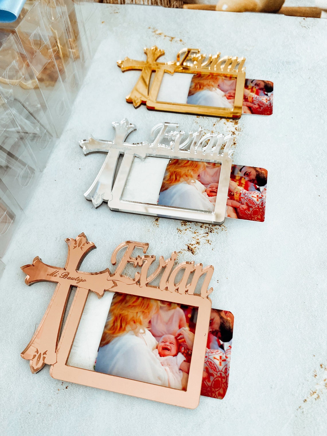 Baptism Gift Personalized Baptism Frame Favor Christening | Etsy