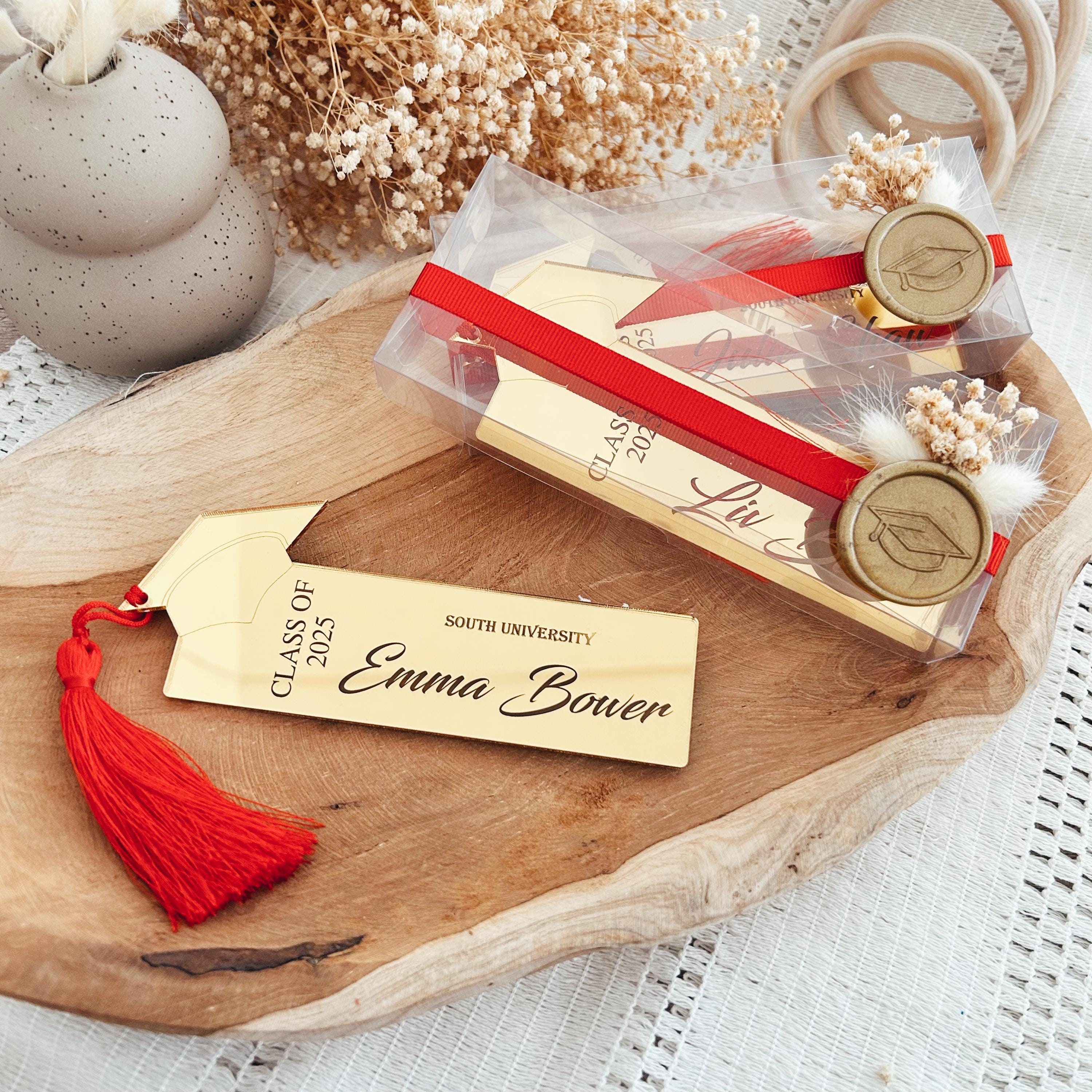 Personalization Graduation Bookmark, Silver Graduation Cap Bookmark ...
