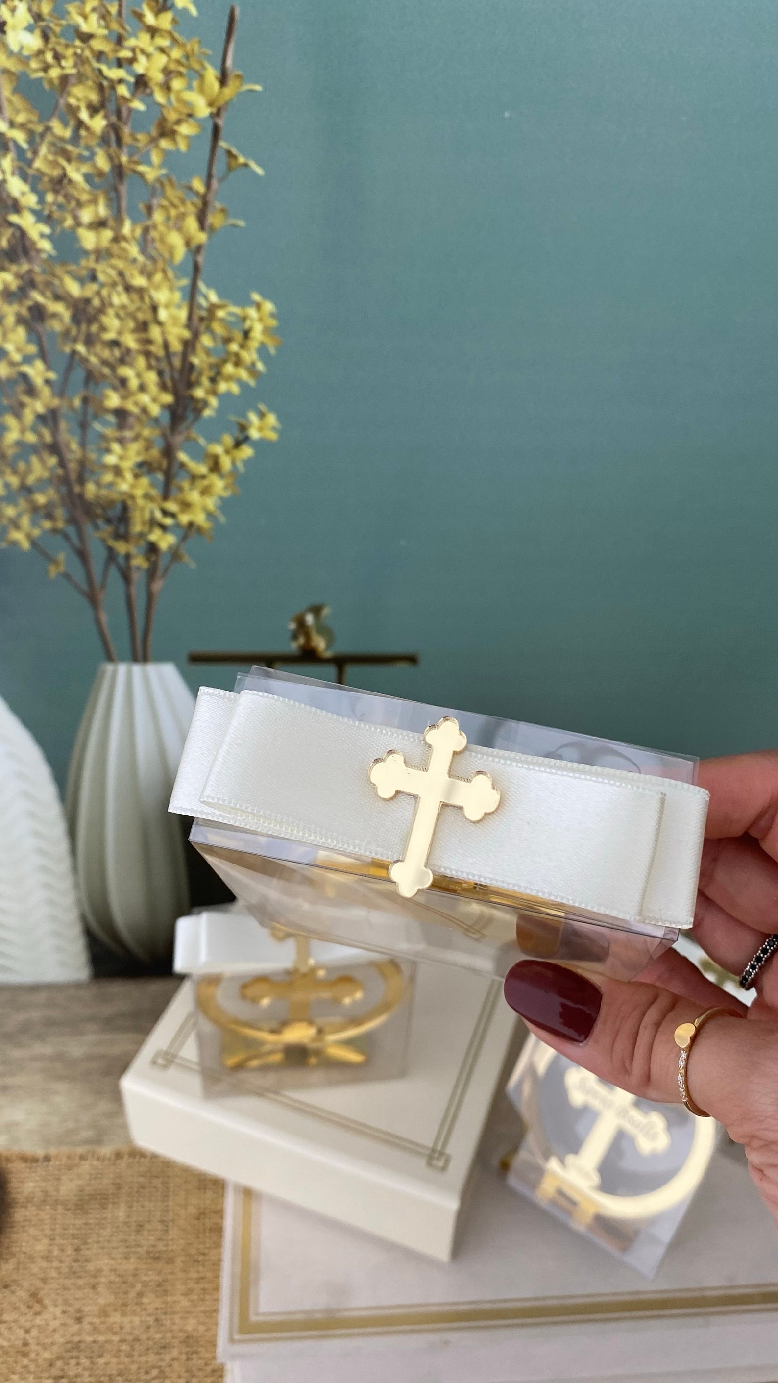 Baptism Favors With Stand Baptism Decorations Christening - Etsy