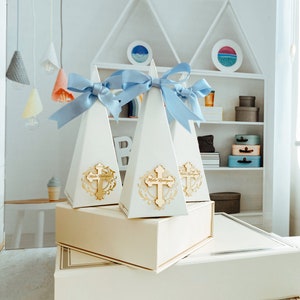 Baptism Favor Boxes, Personalized Baptism Gift Box, Candy Box, Baptism ...