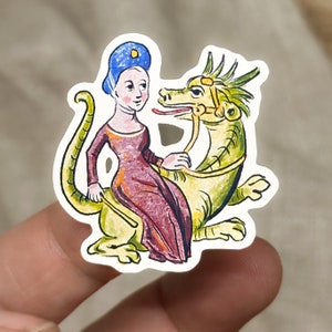 Sticker Sheet - MEDIEVAL MIGHTY MAIDENS - Funny Whimsical Historical ...