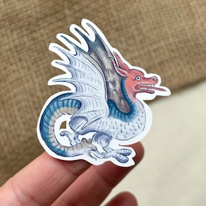 Sticker Sheet - MEDIEVAL DRAGONS - Funny Whimsical Historical Stickers ...