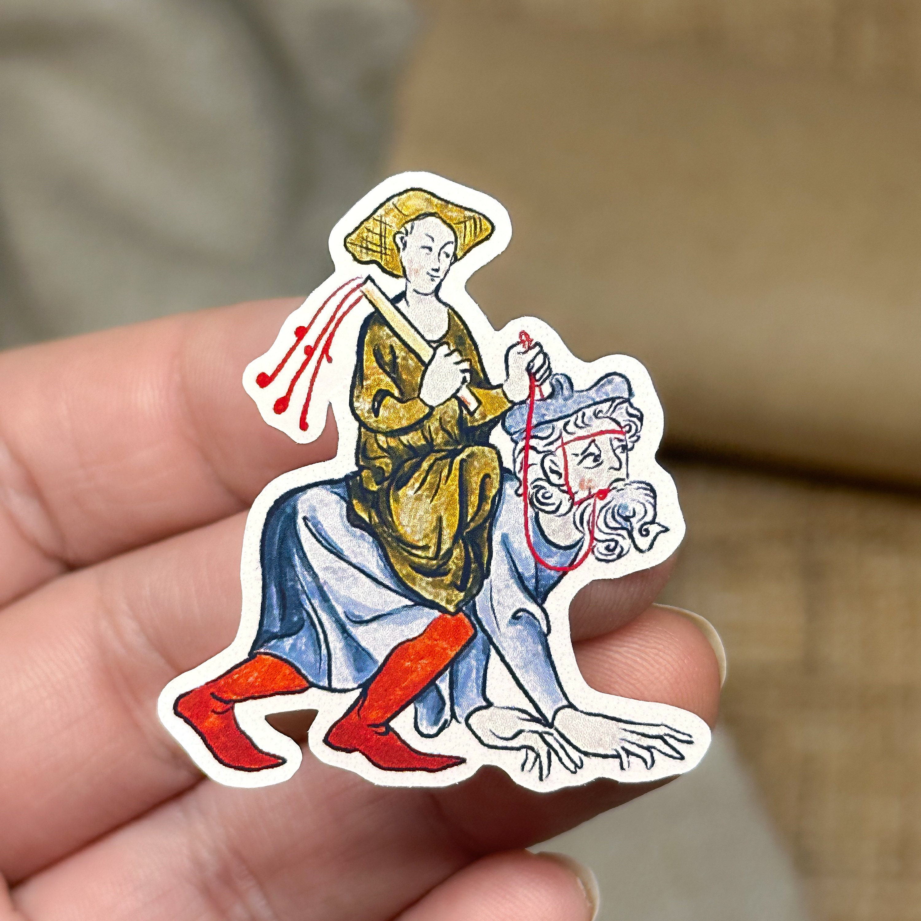 Sticker Sheet - MEDIEVAL MIGHTY MAIDENS - Funny Whimsical Historical ...