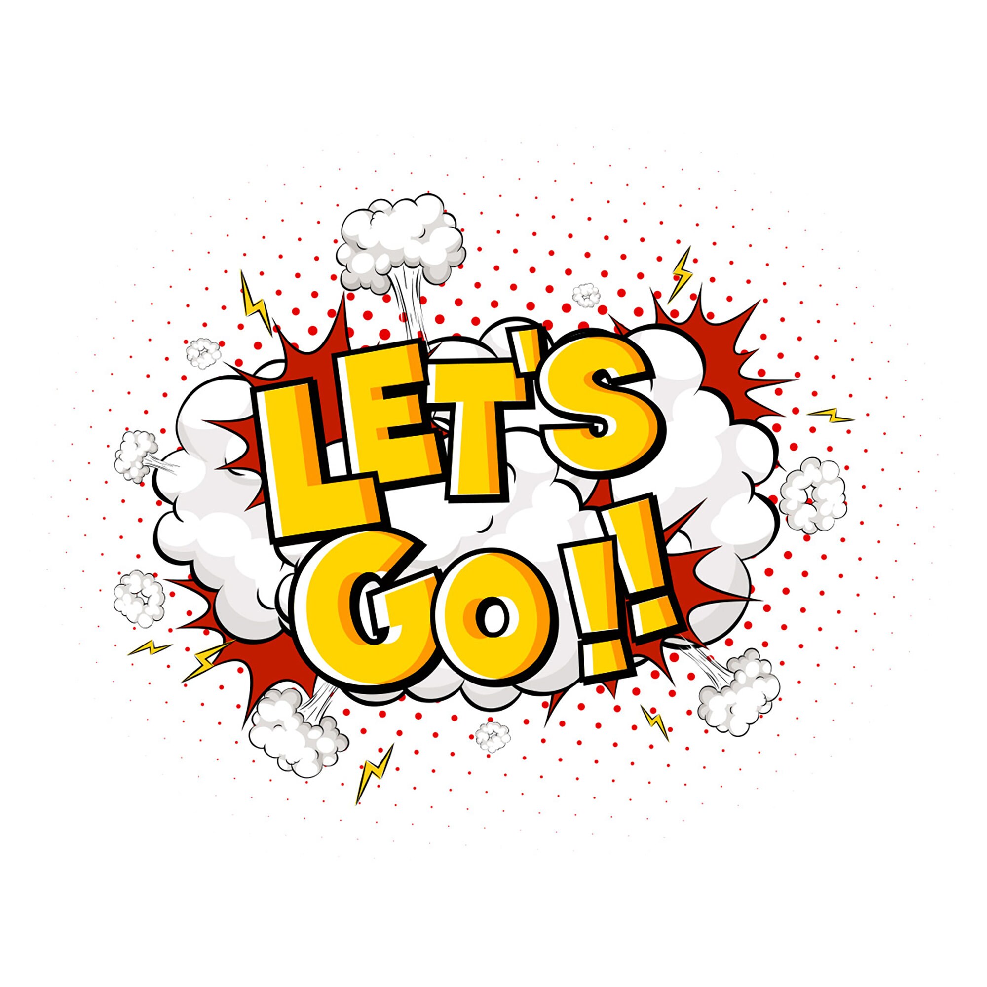 Let's Go Illlustration PNG - EPS - SVG - Etsy