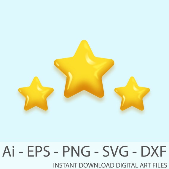 Star Digital Download Svg Png Dxf Ai and Eps Files - Etsy