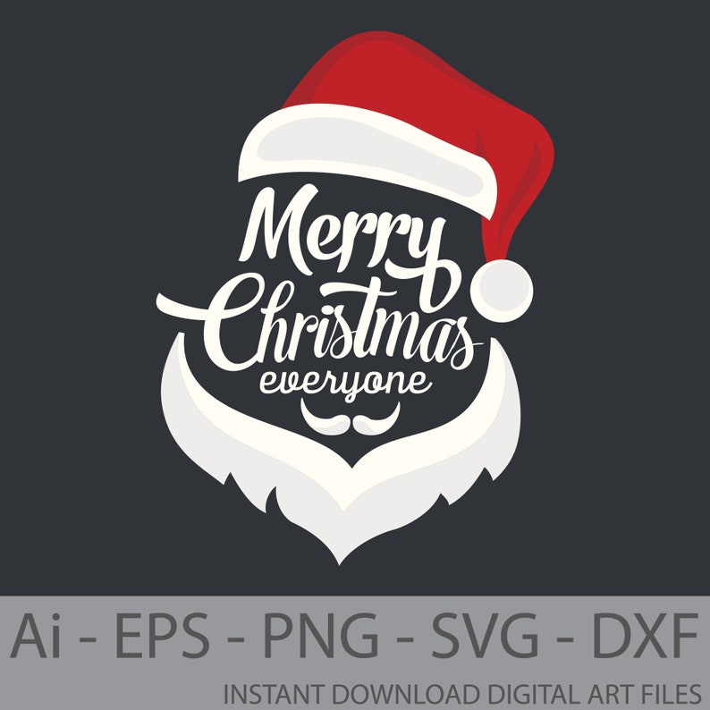 Christmas Background Vector Design - Instant Digital Download - Svg ...