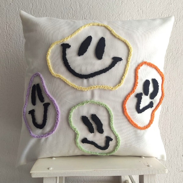 Emoji Smile Pillow - Etsy