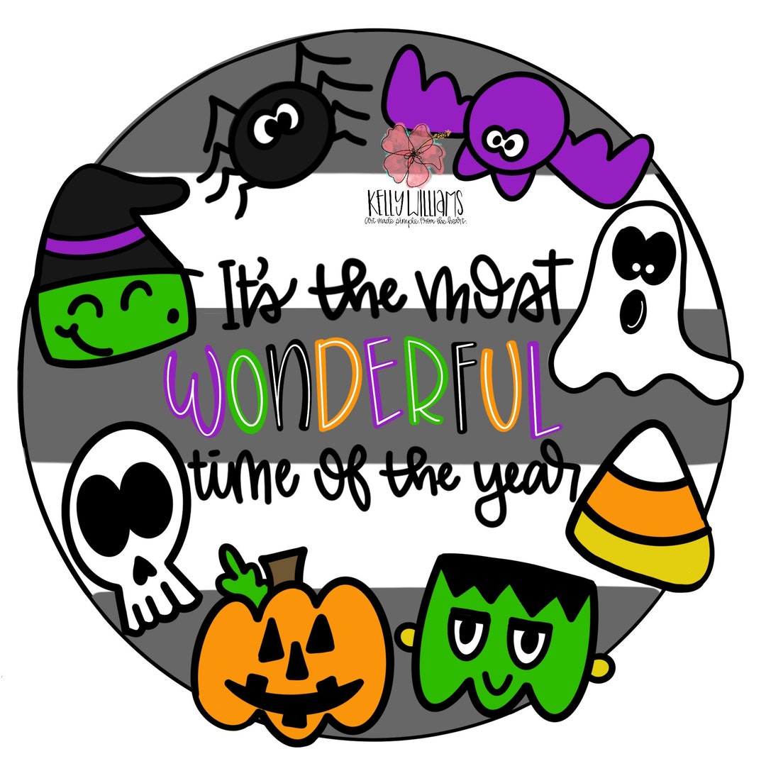 TEMPLATE : Halloween Door Hanger Halloween Template - Etsy